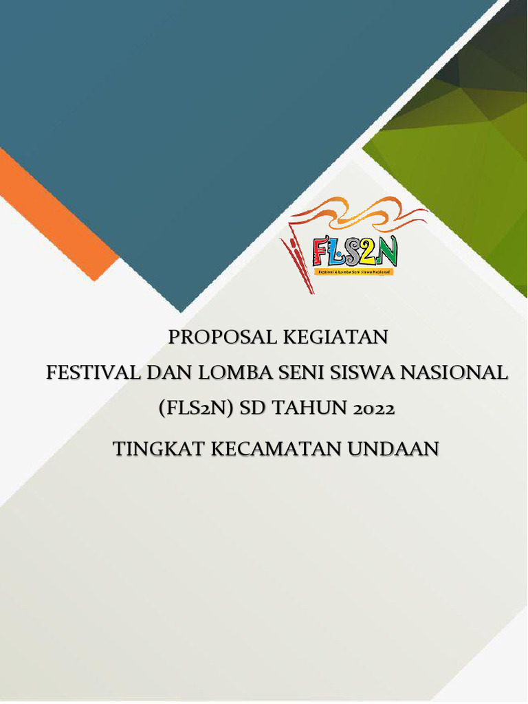 Proposal FLS2N Undaan 2022 | PDF
