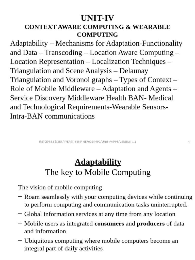 UNIT 4 PPT MAPC | PDF
