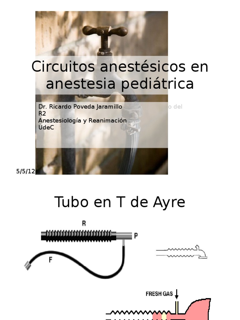 Circuitos anestésicos en anestesia pediátrica