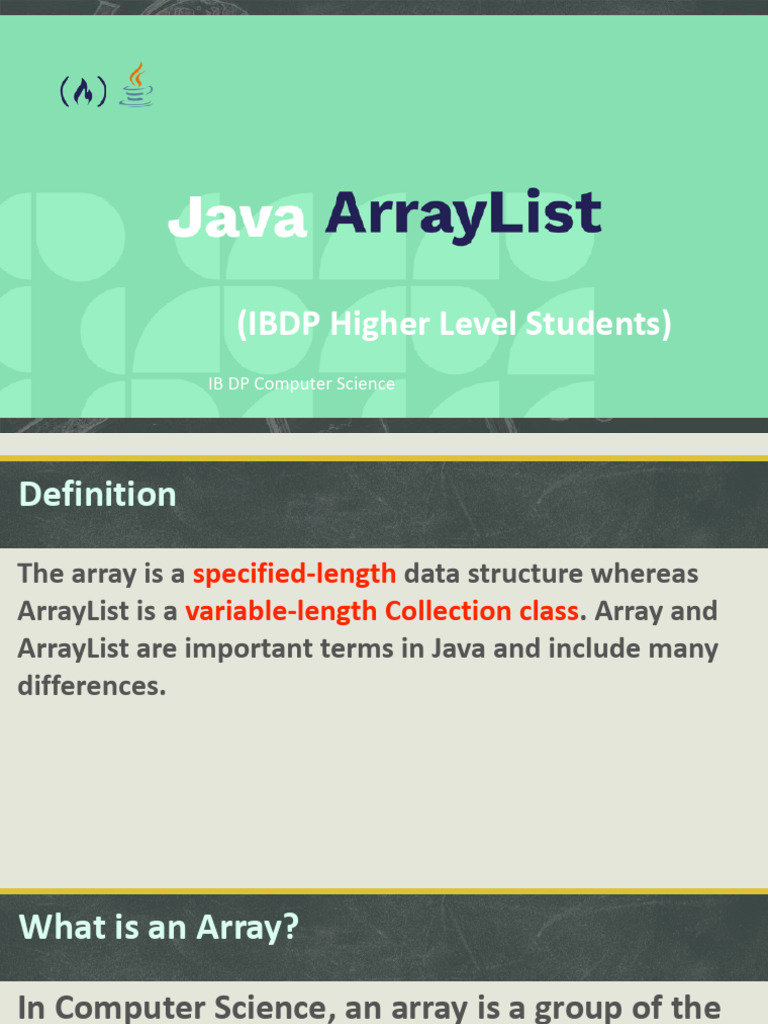 Java ArrayList (HL) | PDF