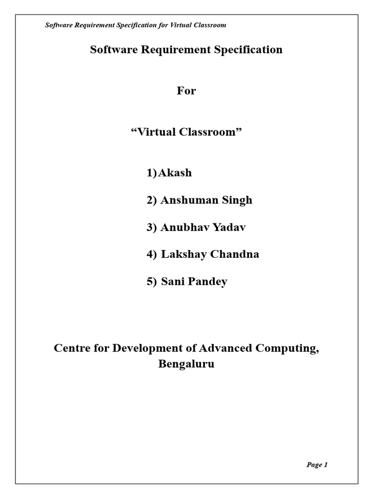 Final SRS Document | PDF