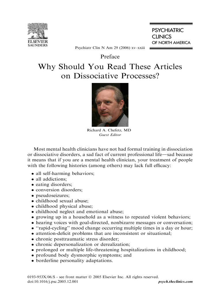 Why Should You Read These Articles On Dissociative | PDF
