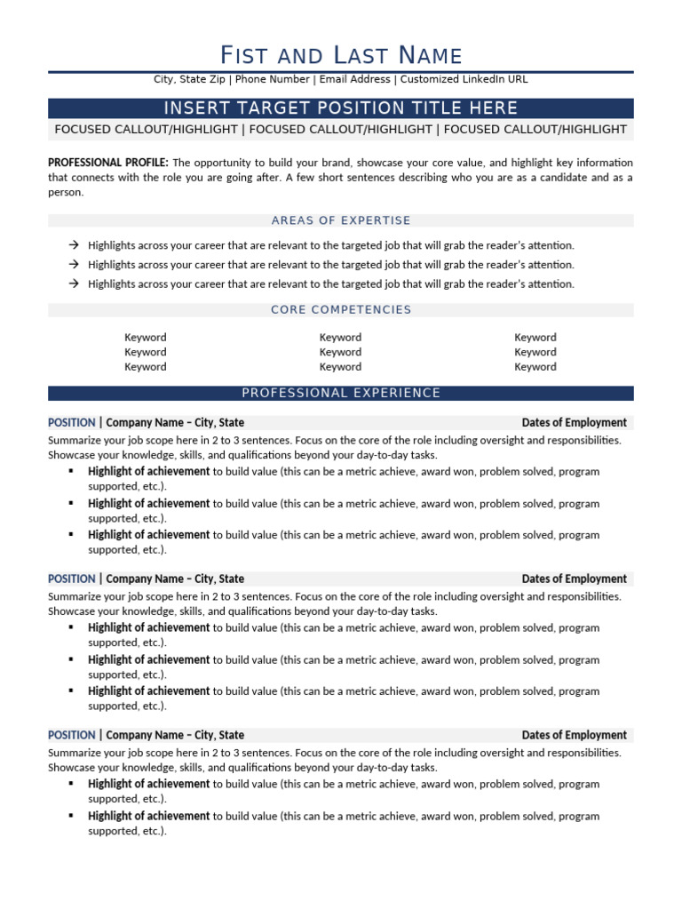 Resume Template - 1 | PDF