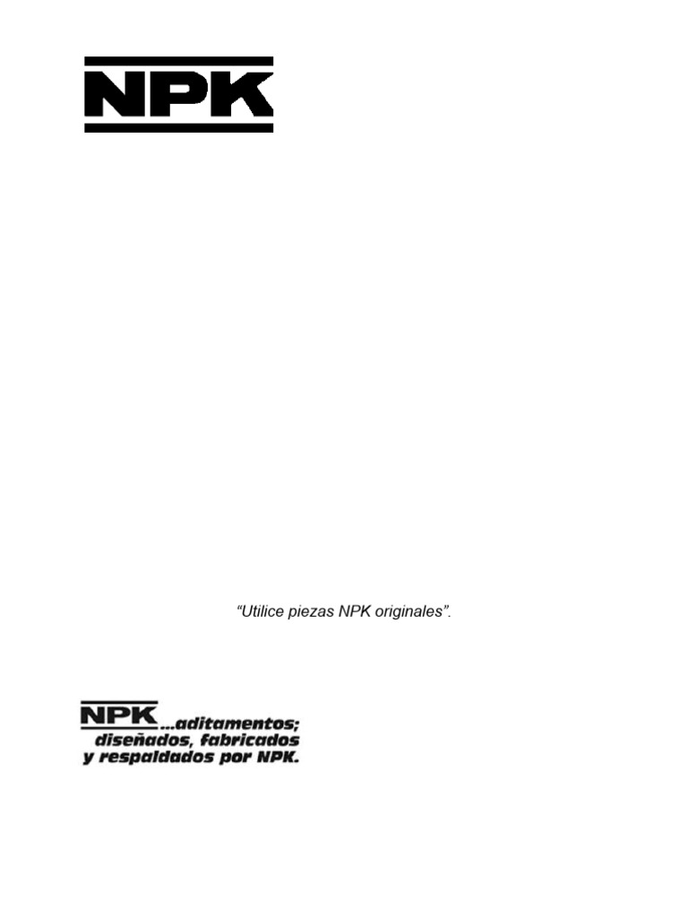 Manual NPK DG-16 | PDF