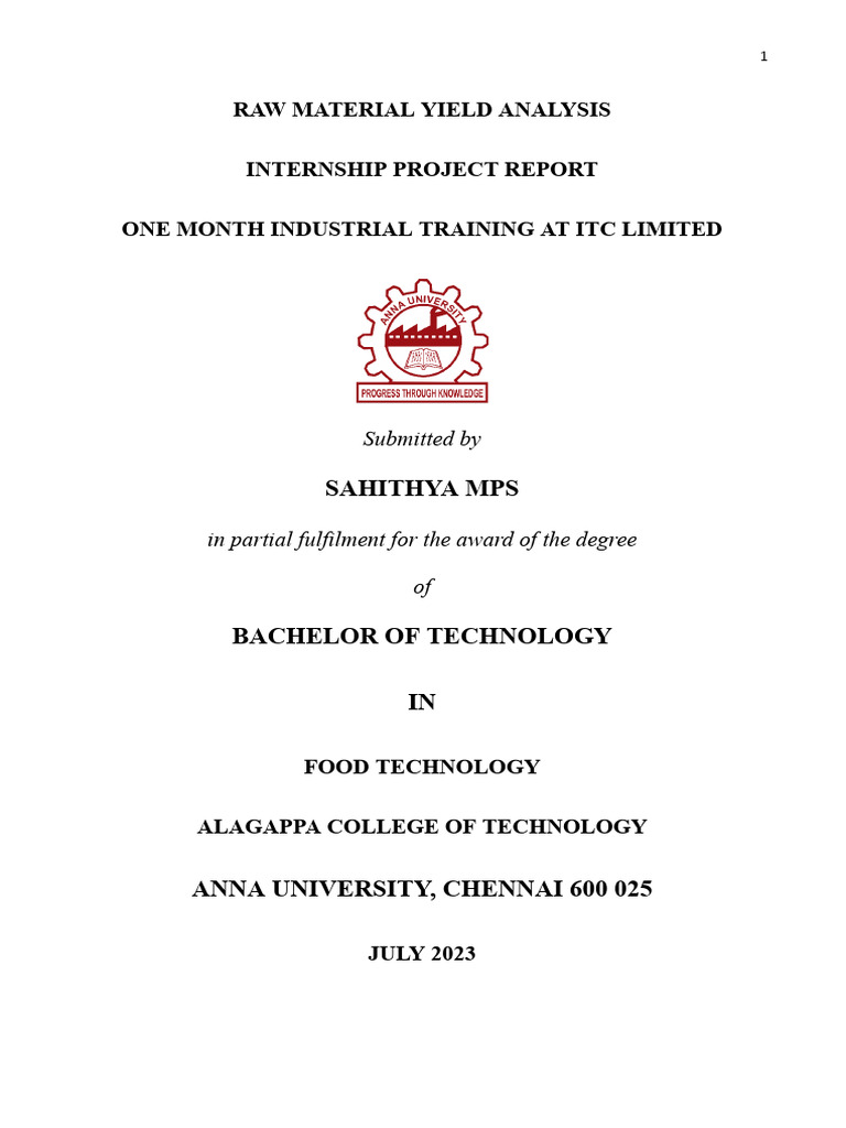 Itc Report.docx | PDF