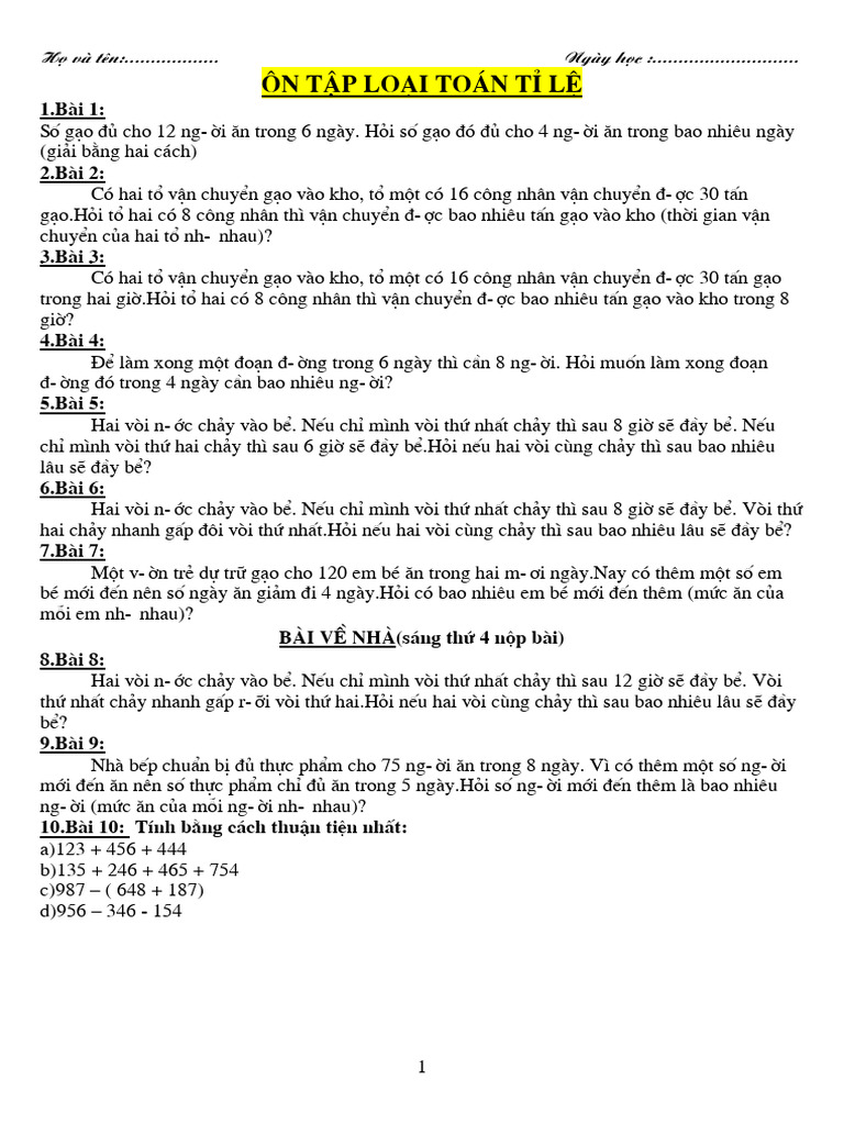 Toán L P 05 HK1 | PDF