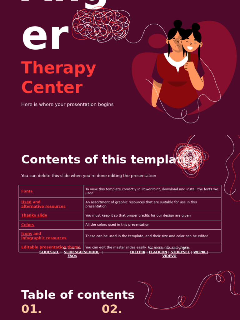 Anger Therapy Center by Slidesgo | PDF