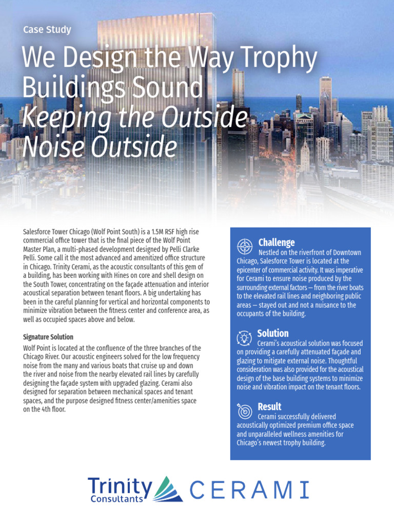We Design The Way Trophy Buildings Sound Keeping The Outside Noise ...