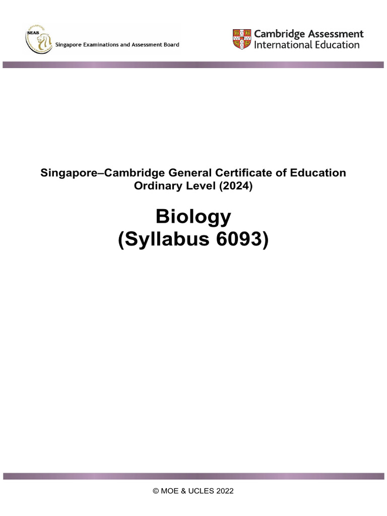 BIO Syllabus | PDF