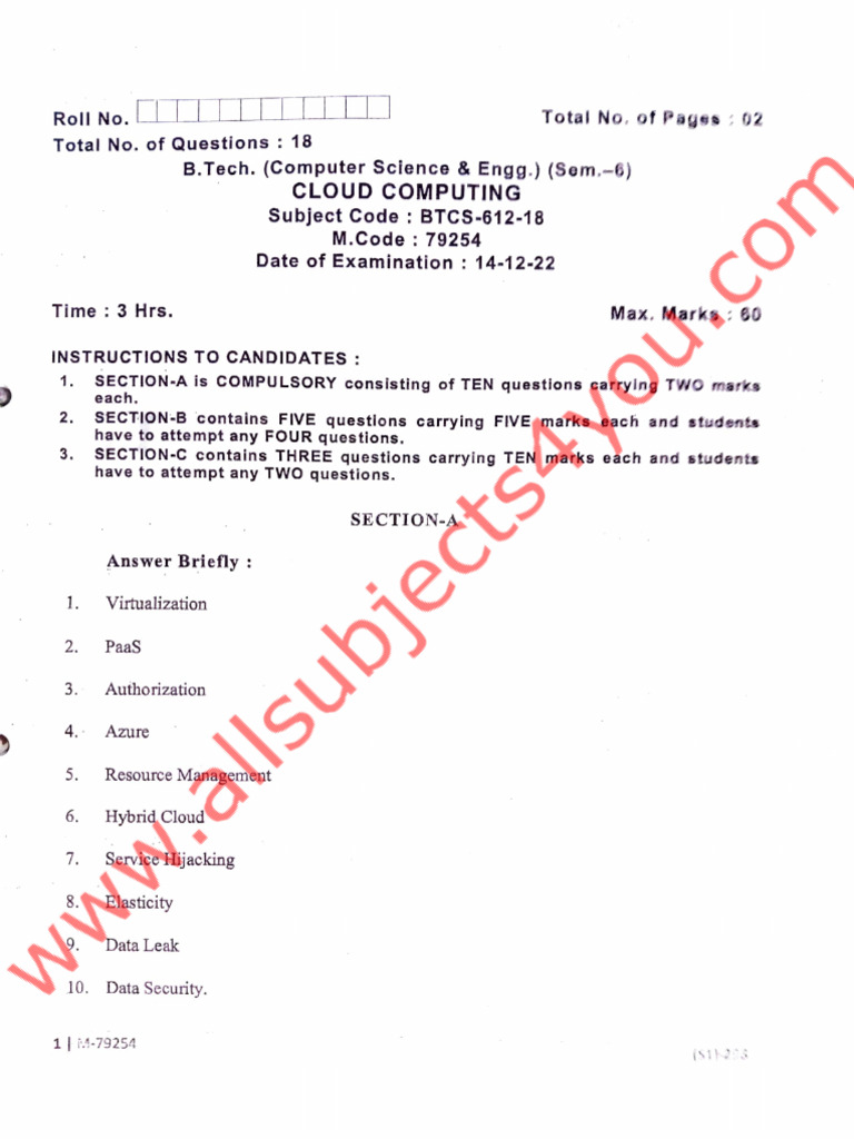 Sem 6 BTCS 612 18 Watermark | PDF