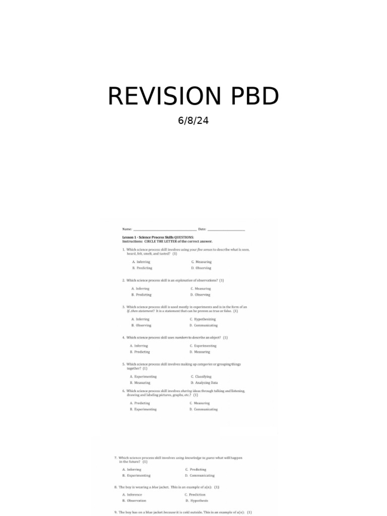Revision PBD | PDF