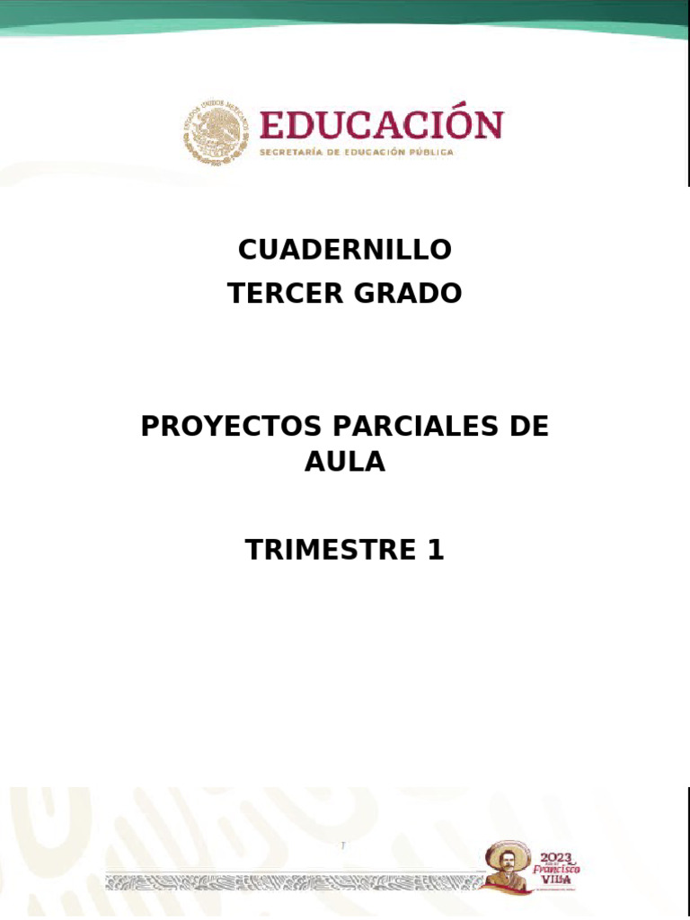 PORTADA Cuadernillo para Segundo grado | PDF