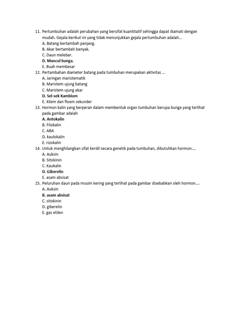 Latihan Soal 11 - 15 | PDF