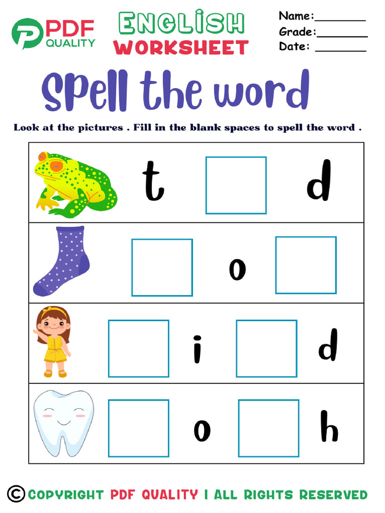 Spell Phonetically With Digraphs (F) | PDF