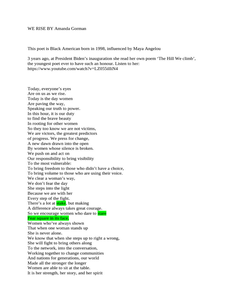 Amanda Gorman | PDF