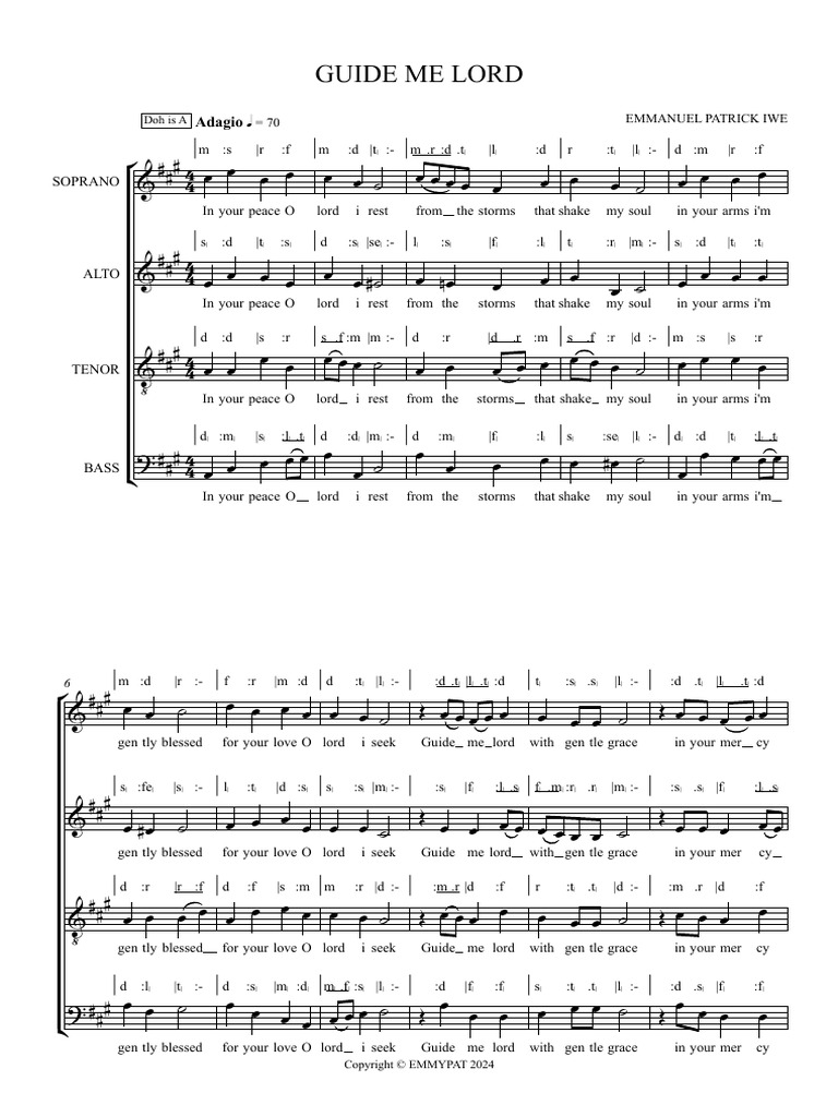 Guide Me Lord | PDF