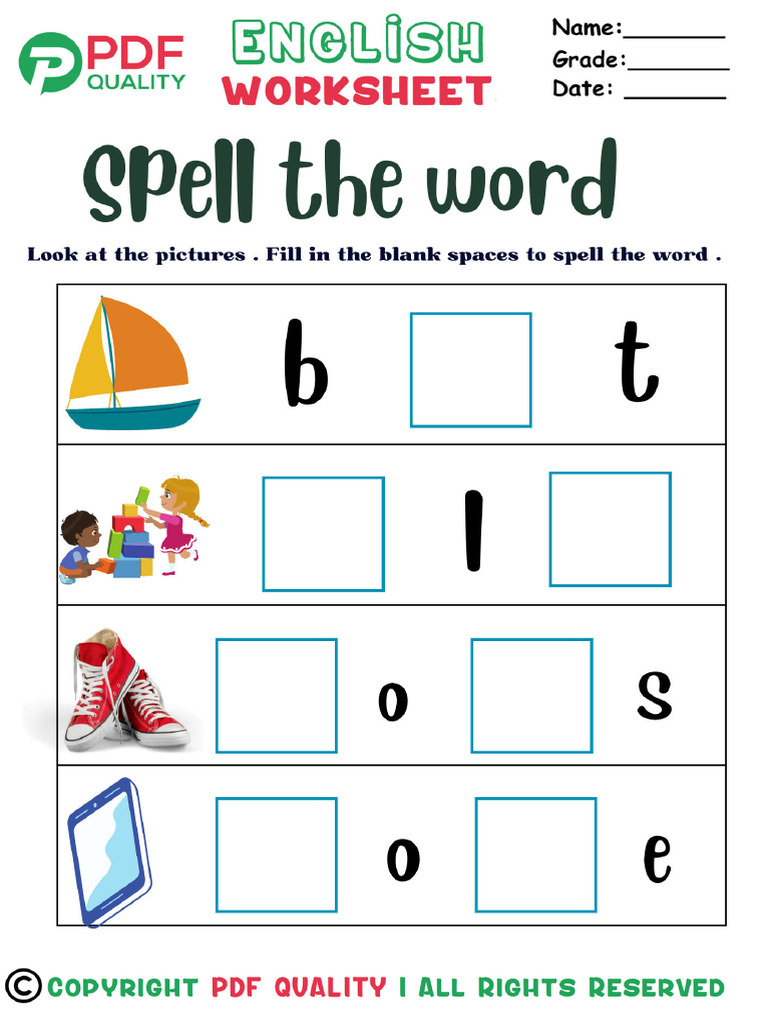 Spell Phonetically With Digraphs (E) | PDF