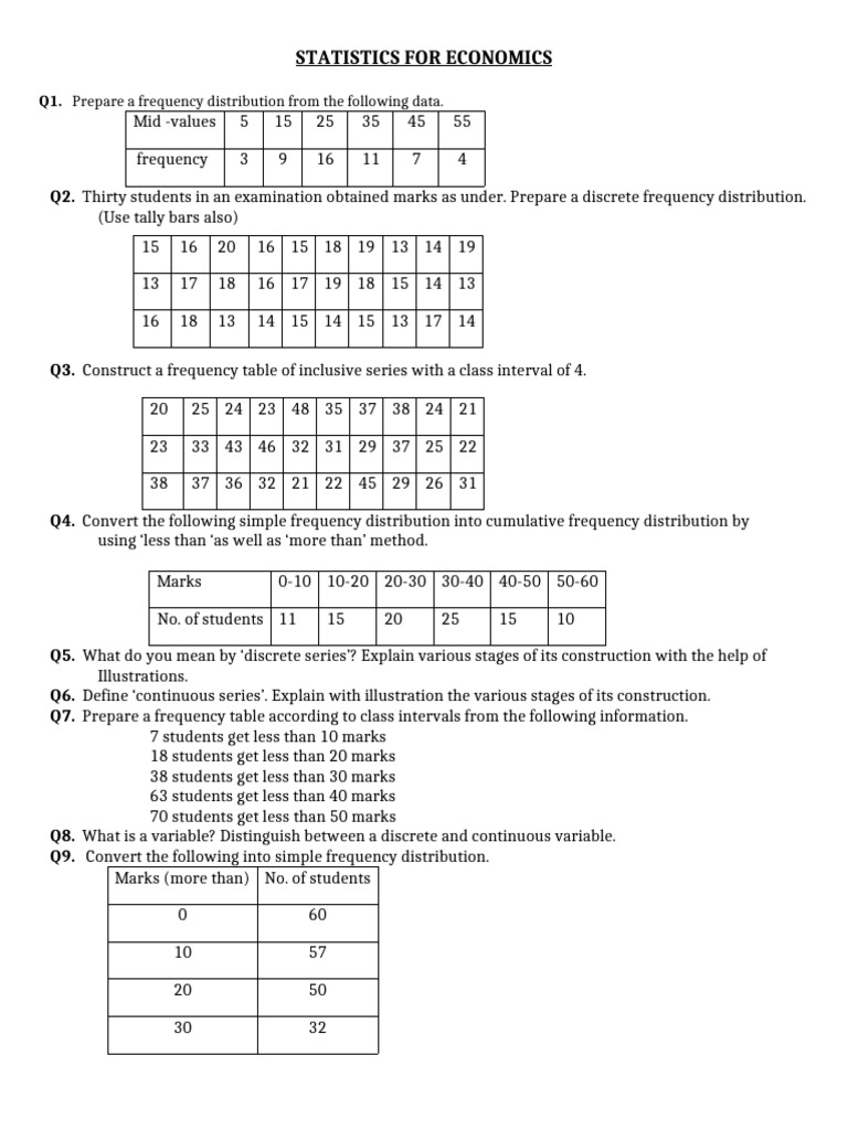 Stats Questions | PDF