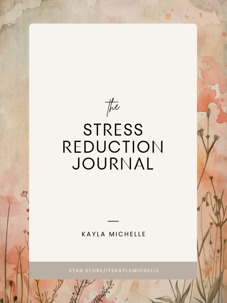 Stress Reduction Journal Floral | PDF
