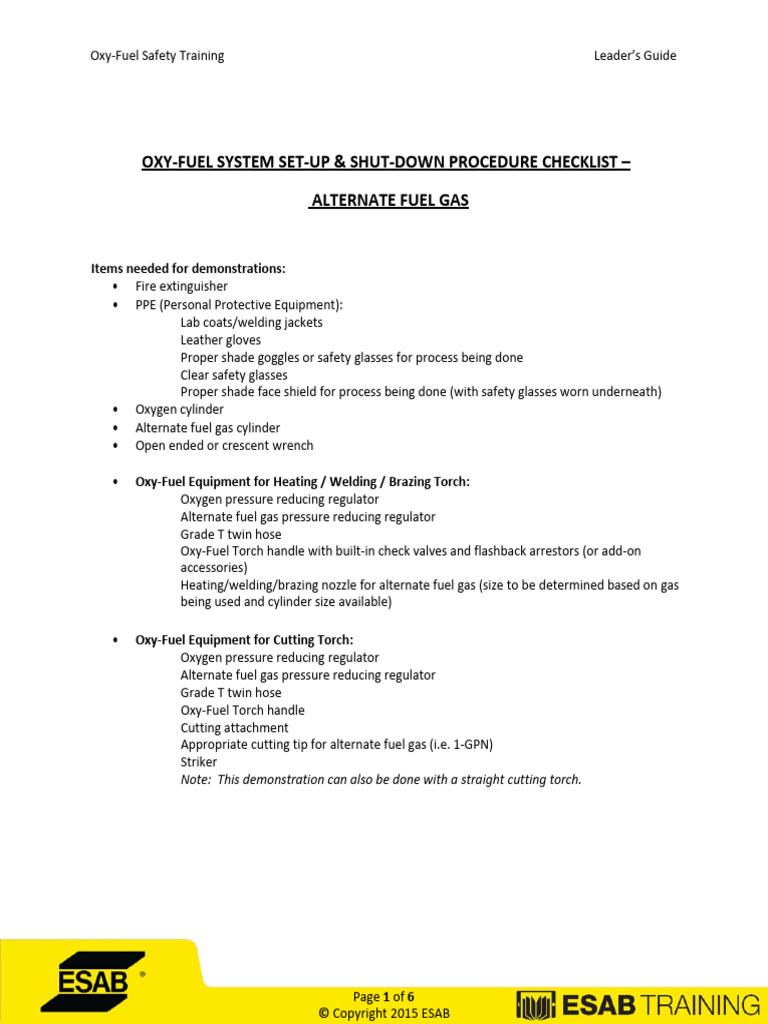 Oxy-Fuel Safety Training Guide | PDF | Valve | Equipment