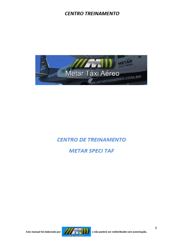 Centro de Treinamento Metar Speci Taf | PDF