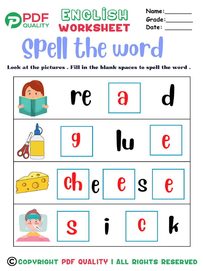 Spell Phonetically With Digraphs (D) Ans | PDF