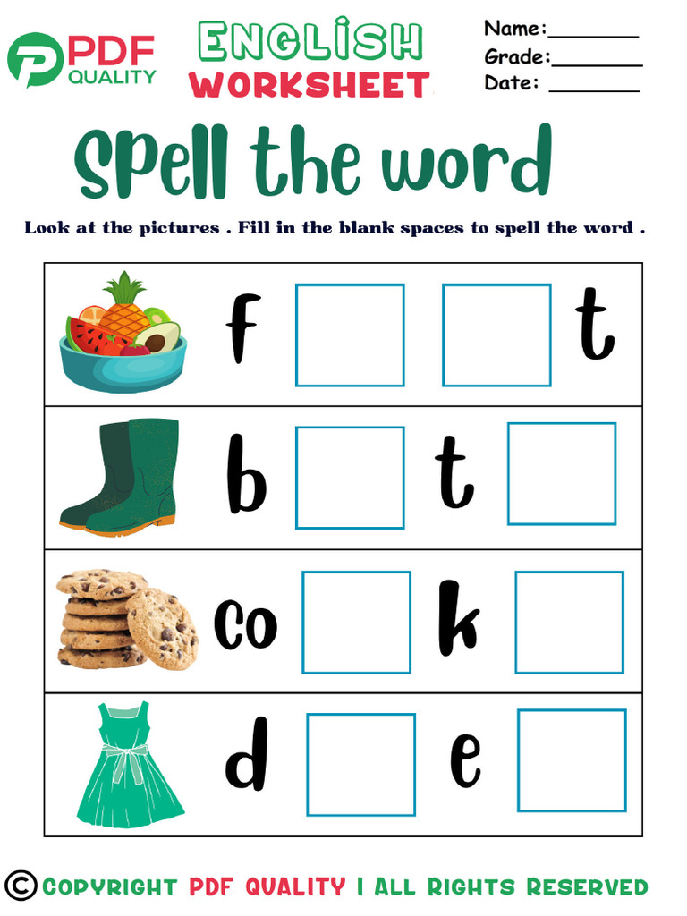 Spell Phonetically With Digraphs (C) | PDF