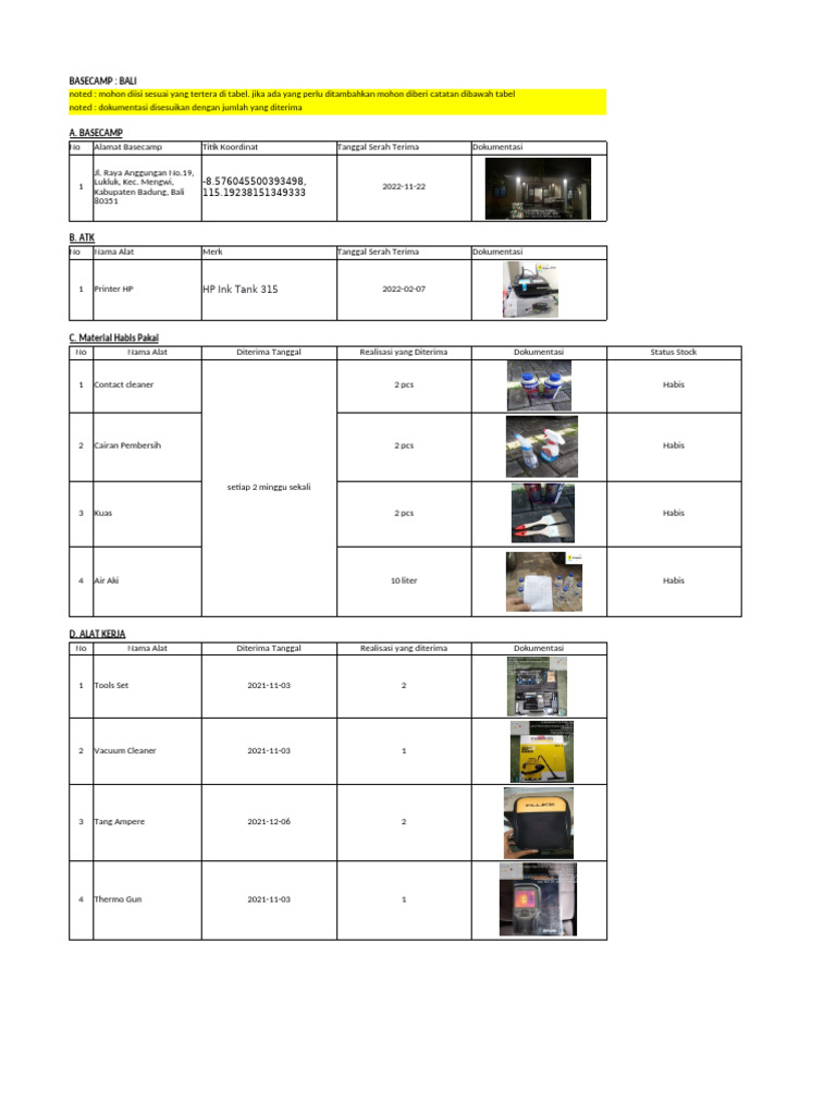 Lampiran BAUK Periode Maret, April Dan Mei 2023 SBU Bali - v.01 | PDF