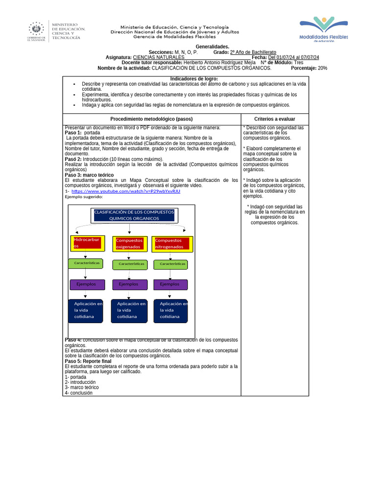 Indicaciones Actividad Integradora | PDF