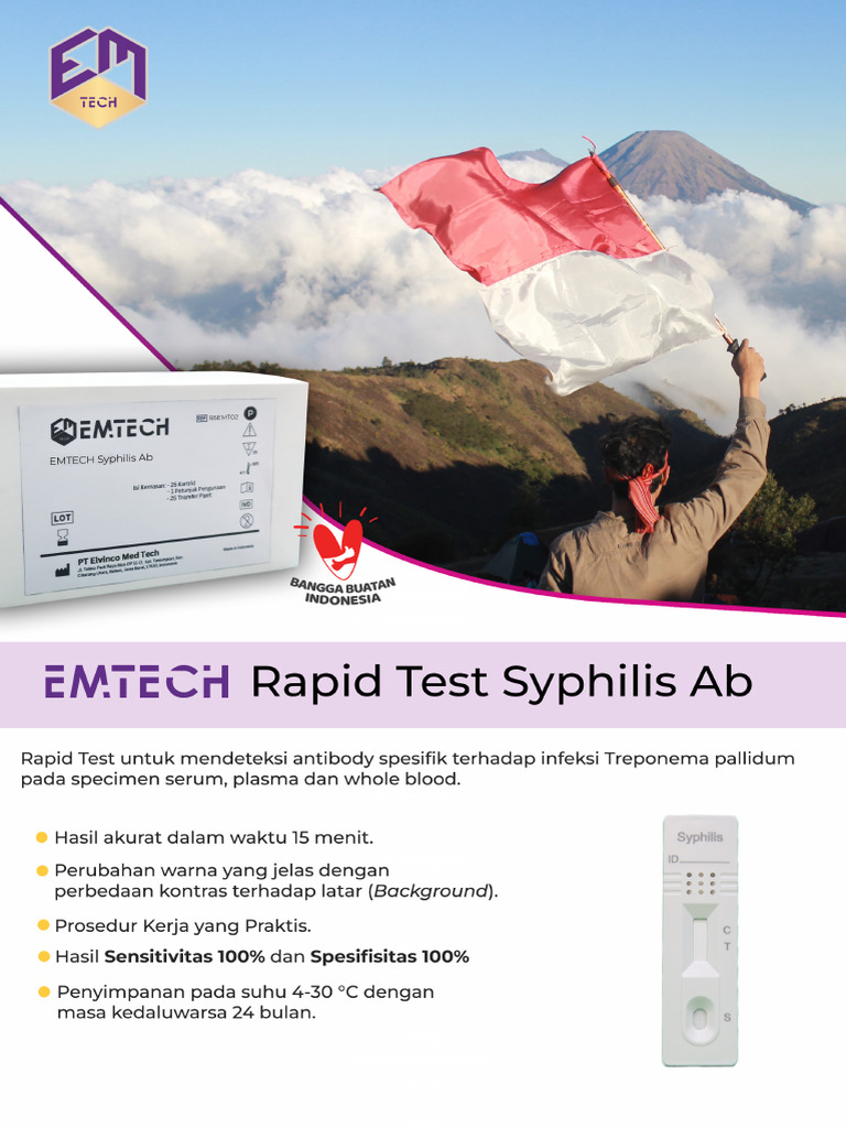 Brosur EMTECH Syphilis Ab | PDF