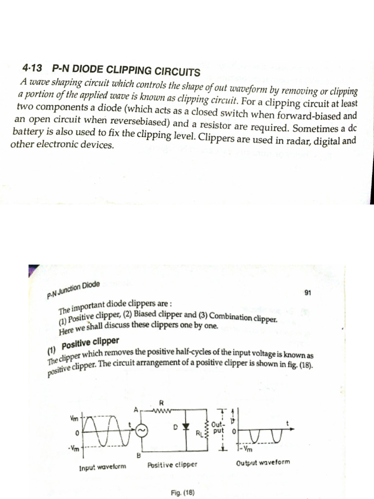 Clipping and Clampling Circuits | PDF