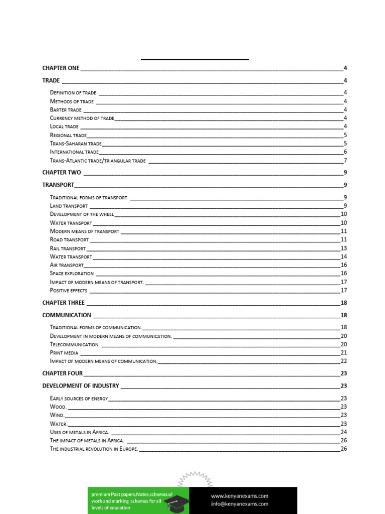 History Form 2 Notes | PDF