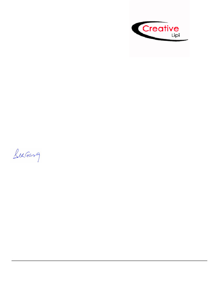 Relieving Letter from Creative Lipi | PDF