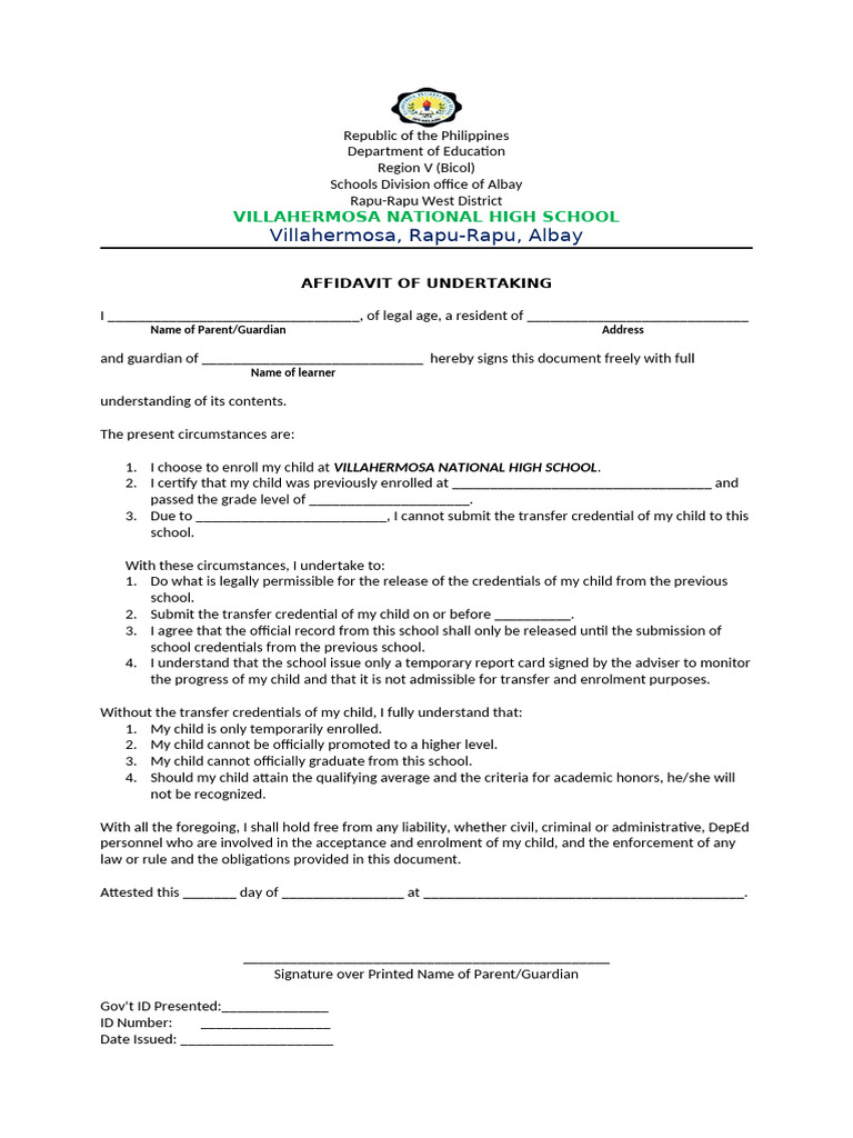 certificate-of-undertaking | PDF