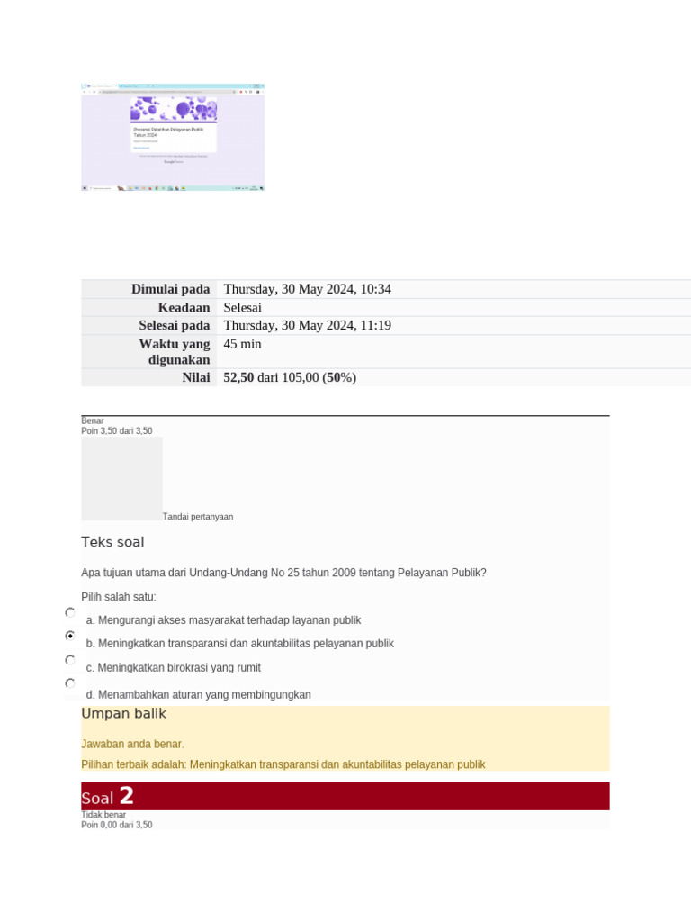 Sista Praja Pelayanan Publik | PDF