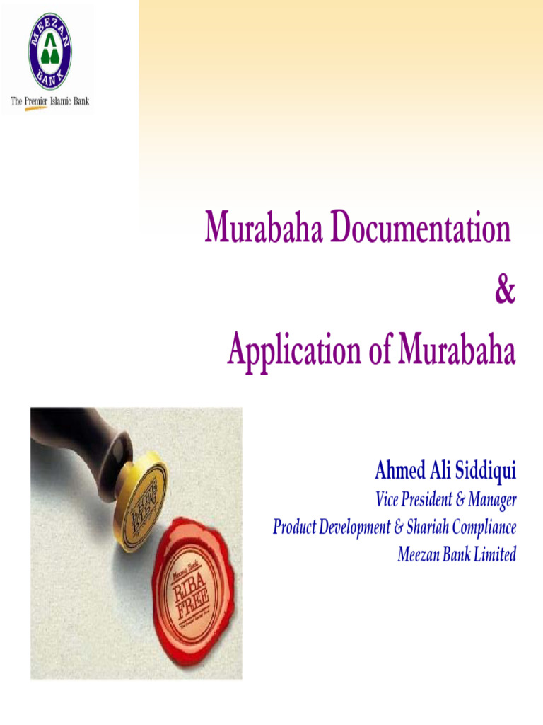 Murabaha - Documentation Practical Issues by Ahmed Ali | PDF