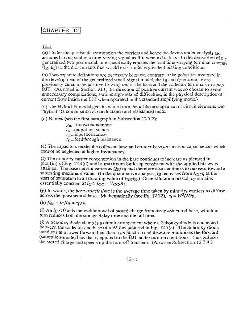 Semiconductor Device Fundamentals Chap12 | PDF