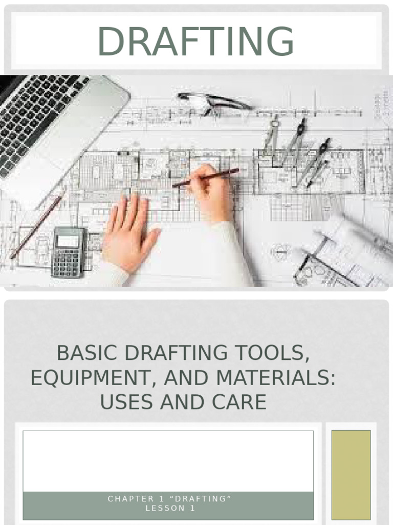 Basic Drafting Tools Equipment and Materials | PDF
