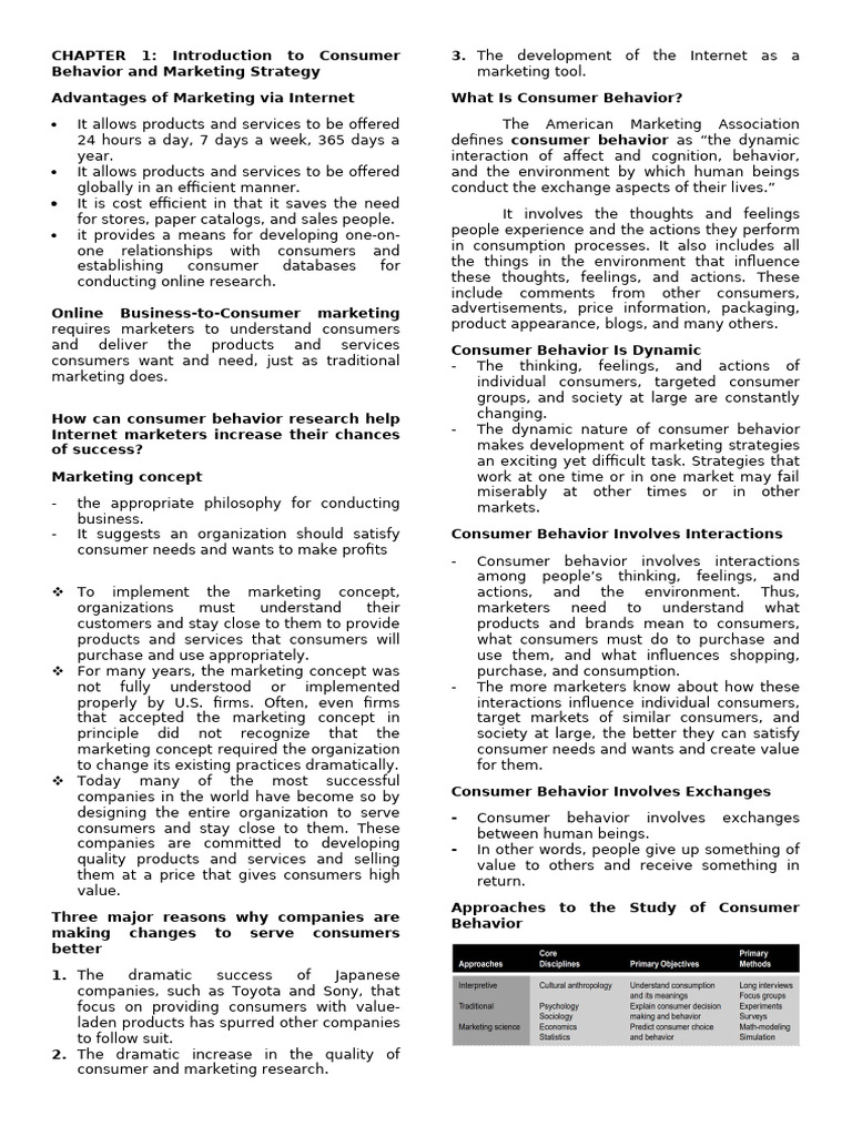 Understanding Consumer Behavior in Marketing | PDF | Affect (Psychology ...