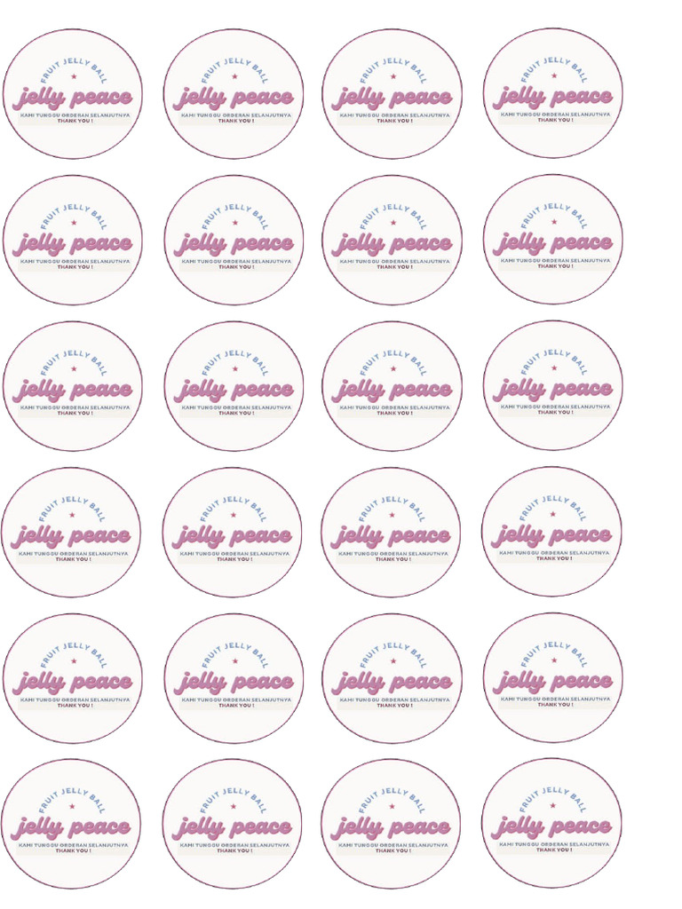 Label Ranti - Jelly Peace | PDF