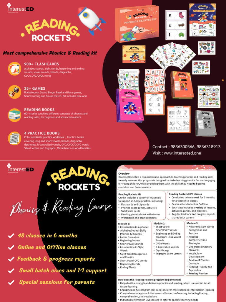 Reading Rockets Kit and Course Brochure | PDF