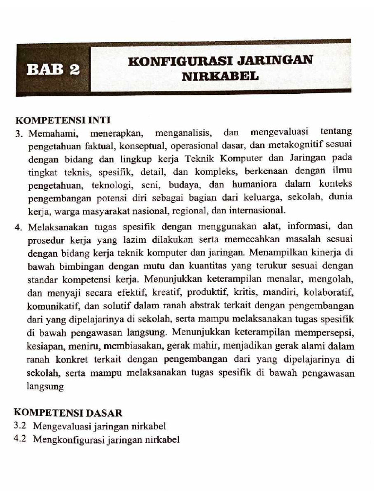 BAB II KONFIGURASI JARINGAN NIRKABEL-compressed | PDF