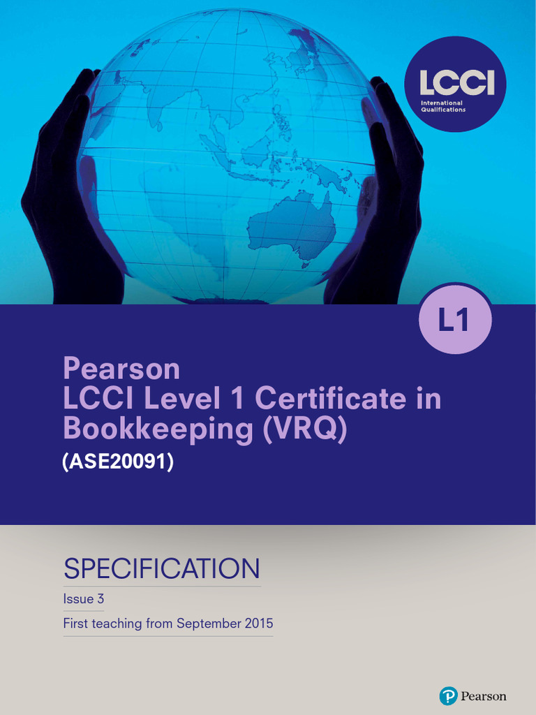 Updated Syllabus LCCI L1 BK Issue 3 | PDF | Debits And Credits | Career & Growth