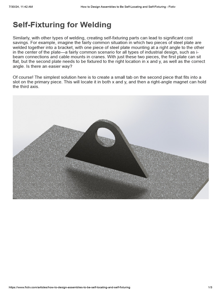 How To Design Assemblies To Be Self-Locating and Self-Fixturing ...