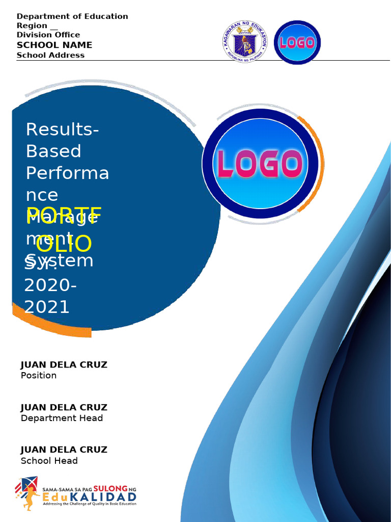 RPMS Portfolio Template Cover (A4) (1) | PDF