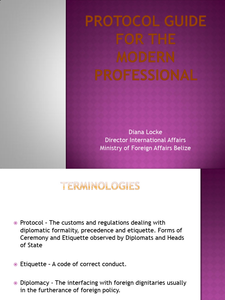 Protocol Guide Presentation | PDF