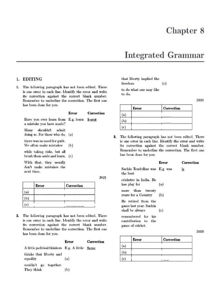 Integrated Grammar | PDF