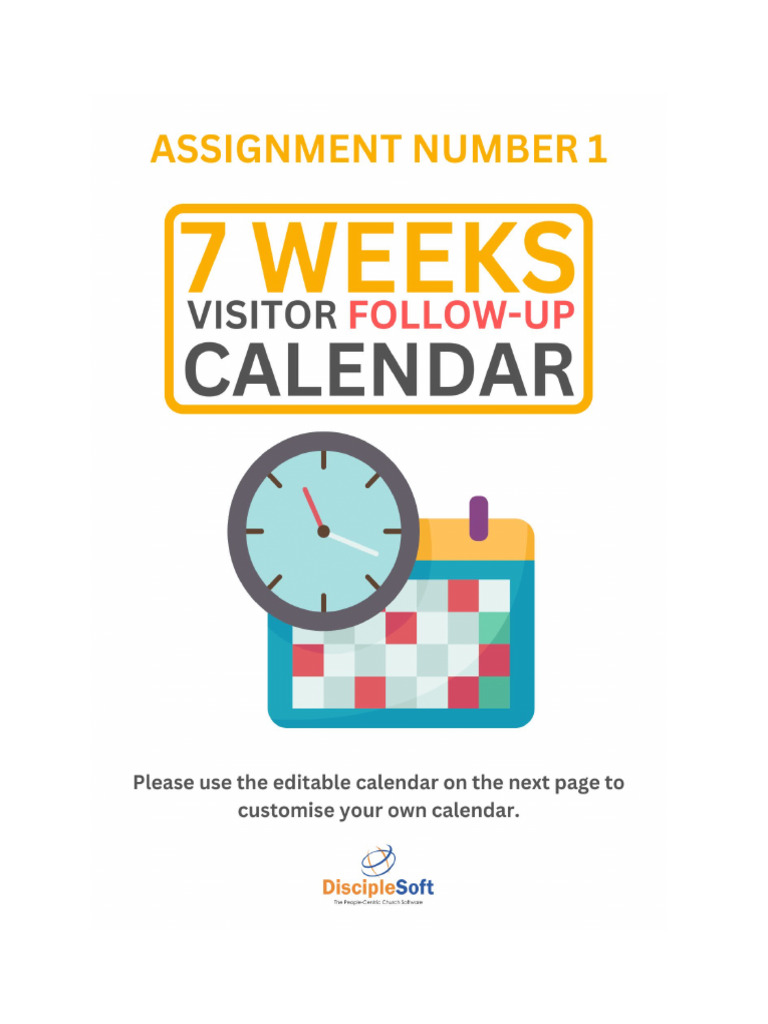 7 Week Follow-Up Templates | PDF