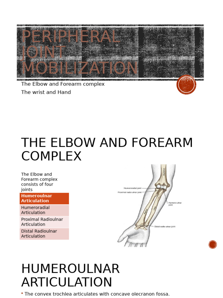 Peripheral Joint Mobilization | PDF