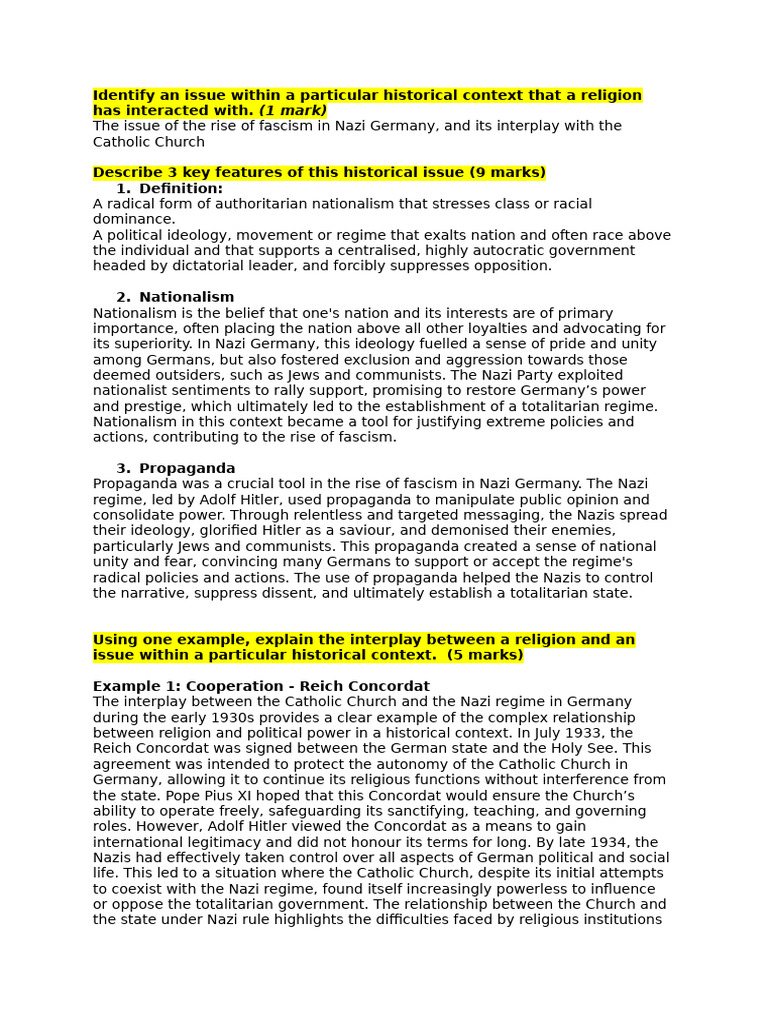Nazi Germany RE ATAR | PDF